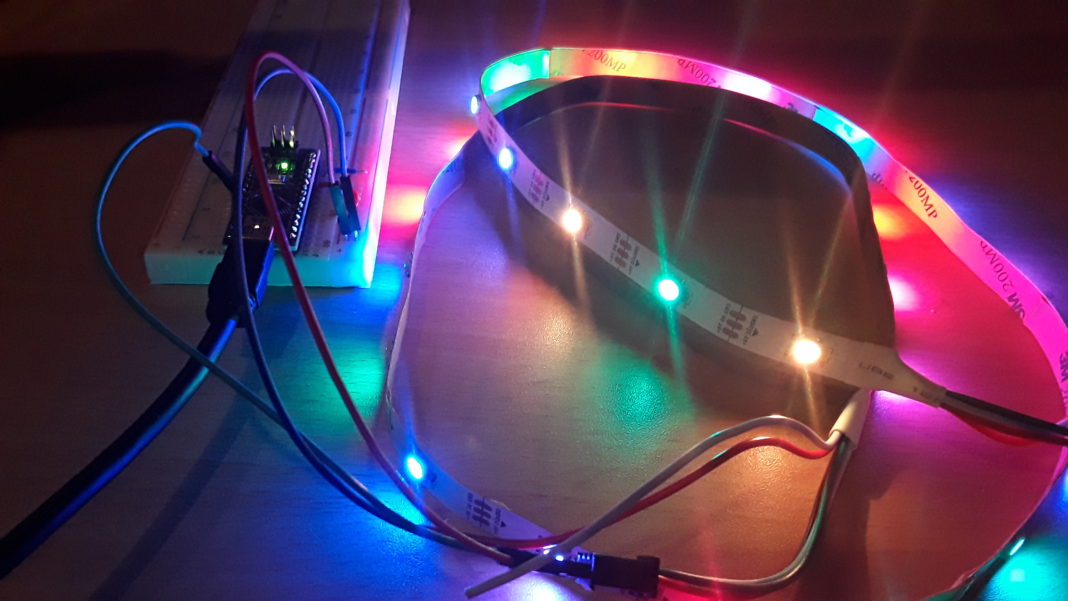 How to control an LED pixel strip (WS2812B) with an Arduino and the ...
