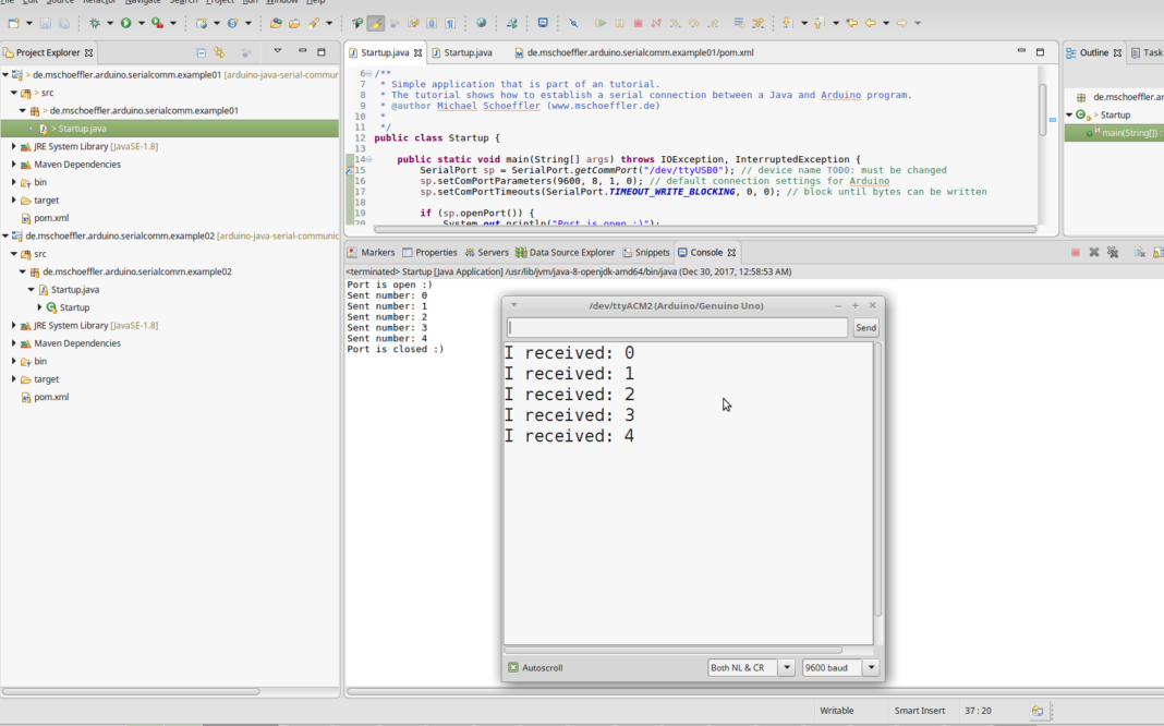 Tutorial Serial Connection Between Java Application And Arduino Uno 8899