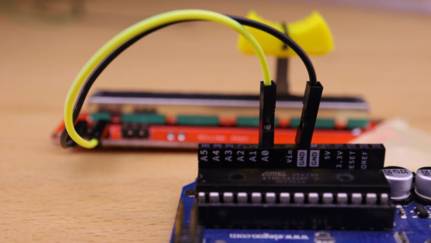 Arduino Tutorial: Slide Potentiometer (Slide Pot) controls LED strip ...