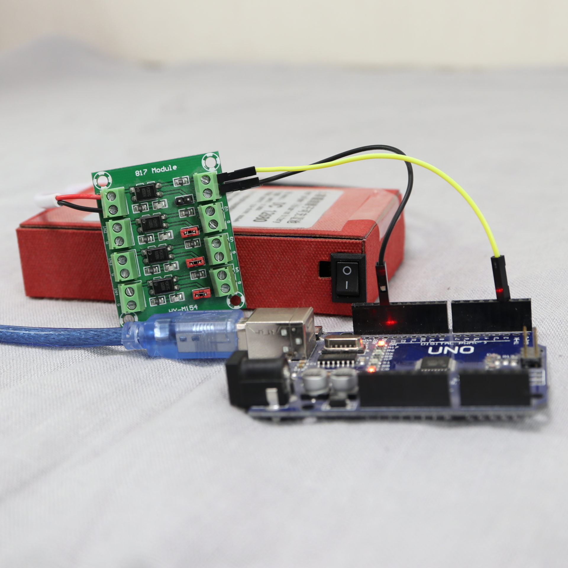 Arduino Tutorial: HY-M154 / 817 / PC817 Optocoupler Module - Michael ...