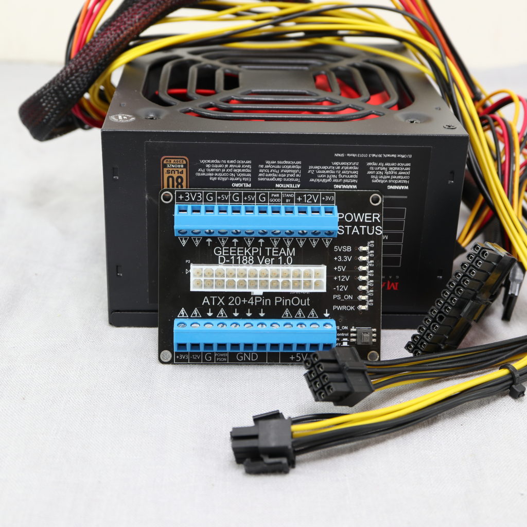 ATX 20+4-Pin Power Supply Unit Breakout Board (D-1188 Ver 1.0 ...
