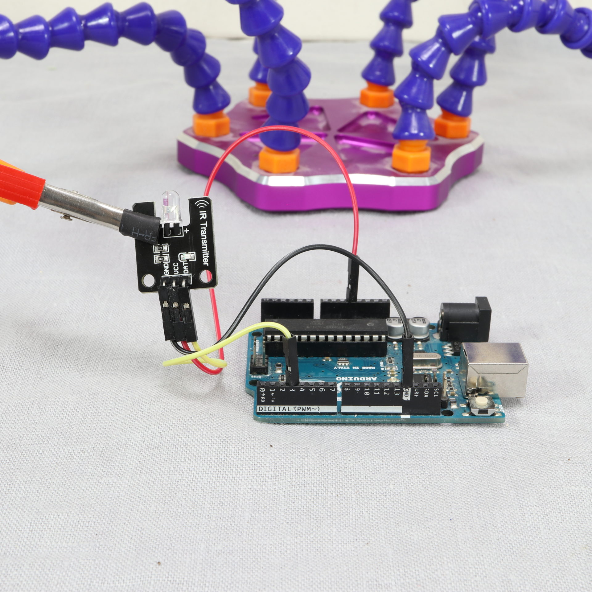 Arduino Tutorial: IR Transmitter and IR Receiver (HX-M121, HX-53, KY ...