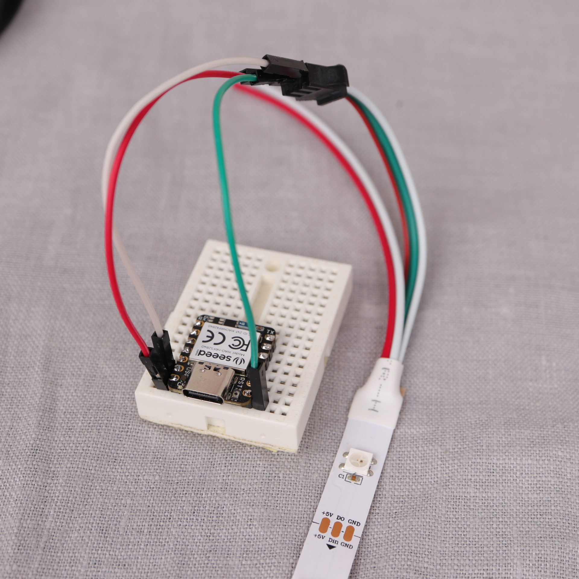 XIAO BLE Tutorial: How to control a WS2812B LED strip with the NeoPixel ...